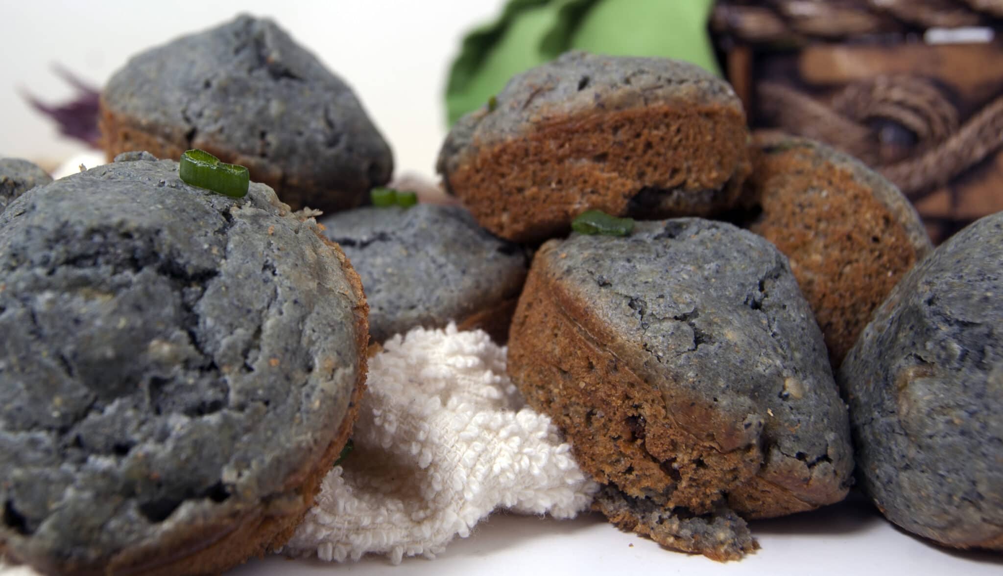 Bacon Blue Corn Muffins with Hatch Chiles - The Stovetop Diplomat