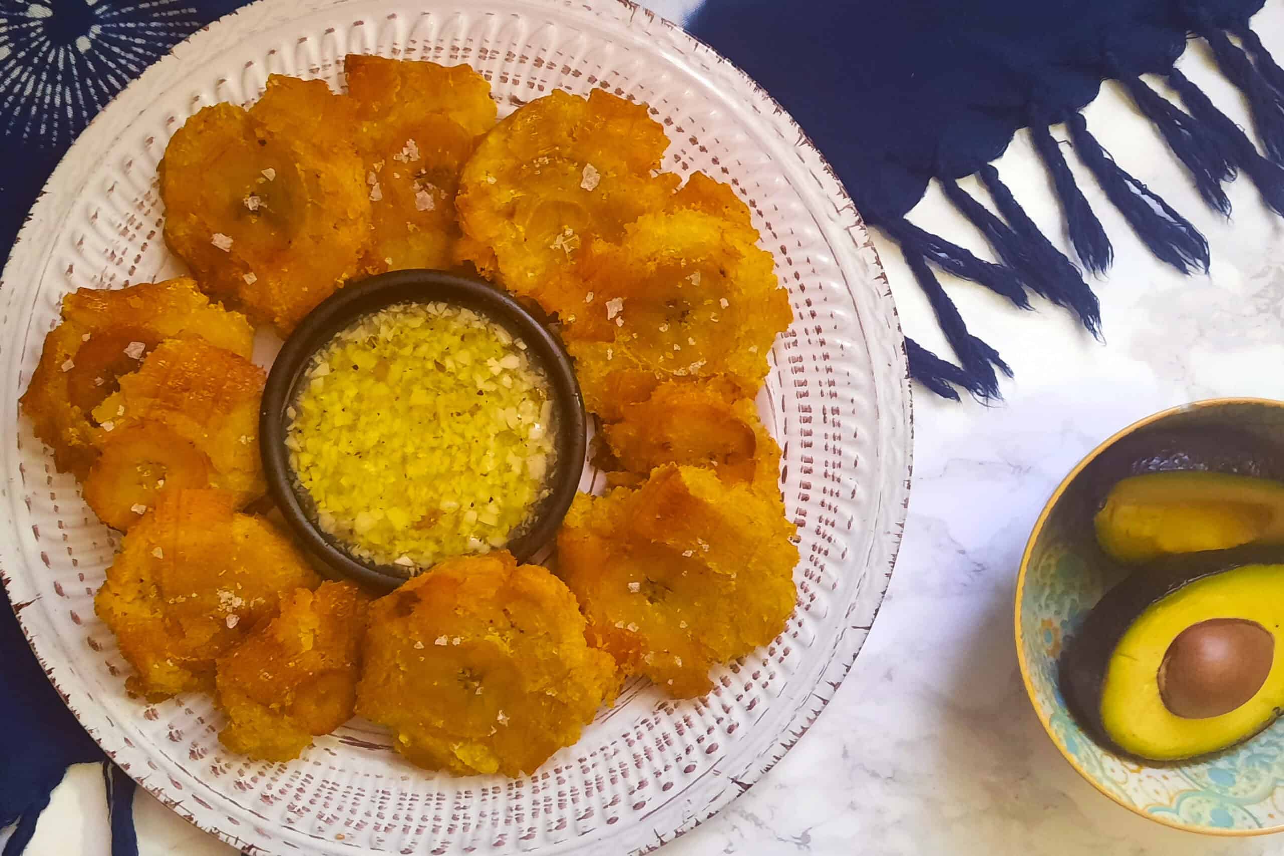 Cuban Tostones con Mojo - The Stovetop Diplomat